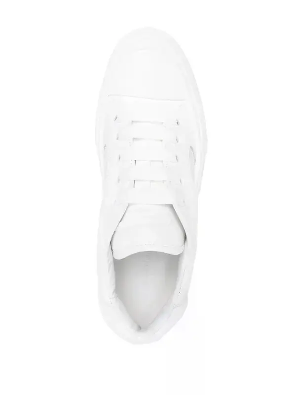 Alexander McQueen Embossed-logo Leather Sneakers