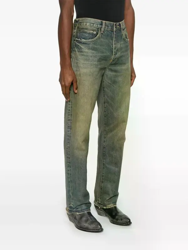 PURPLE BRAND Mid-rise Straight Jeans