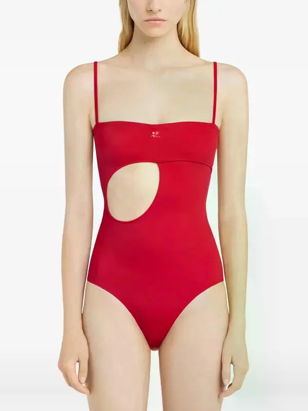 COURREGES Loop Swimsuit - Red