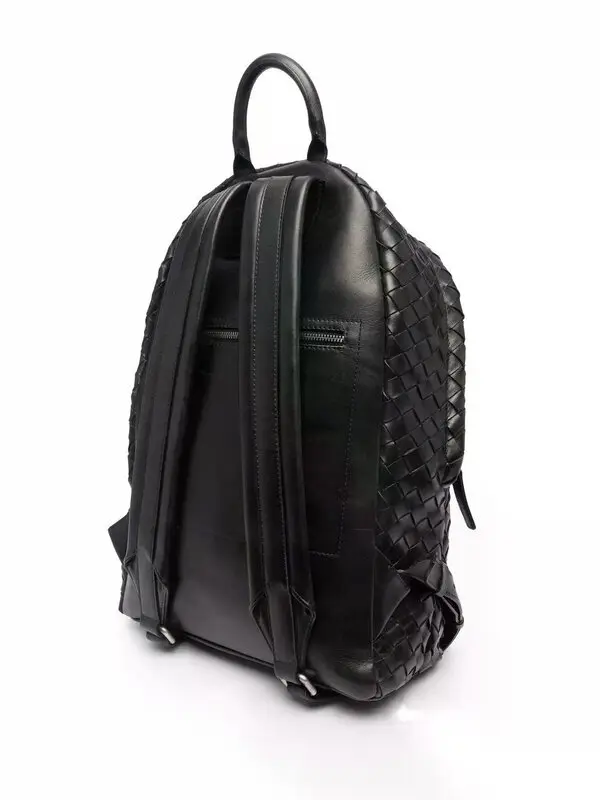 Officine Creative Armor Woven Leather Backpack