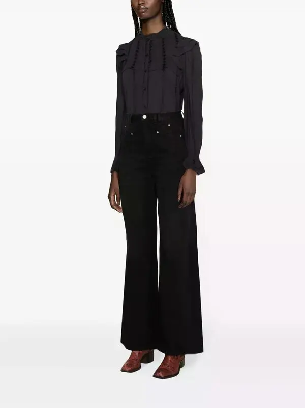 Isabel Marant Étoile Lemony Wide-leg Jeans - Black