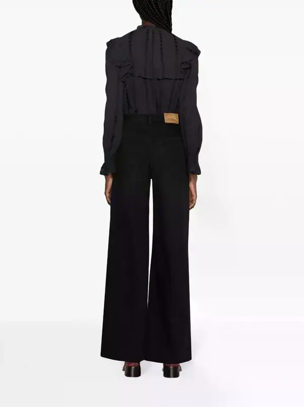 Isabel Marant Étoile Lemony Wide-leg Jeans - Black