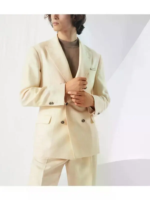 Brunello Cucinelli Chevron Deconstructed Blazer