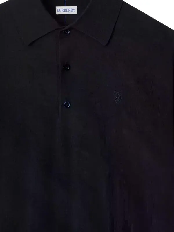 Burberry Wool Polo Shirt - Blue