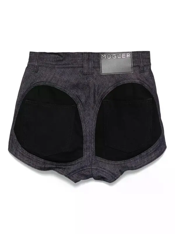 MUGLER Denim Shorts