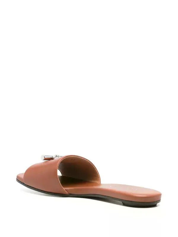 Alexander McQueen T-bar Slides - Brown