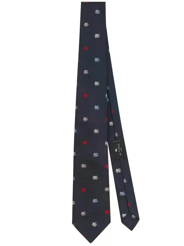 Etro Logo-jacquard Silk Tie