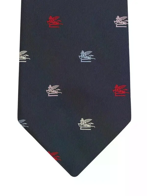 Etro Logo-jacquard Silk Tie