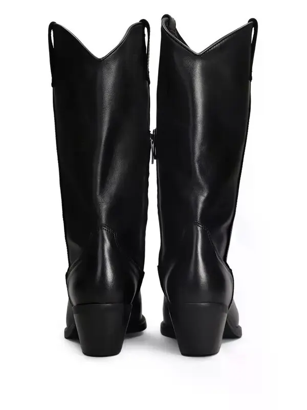 METISSE 55mm Leather Boots - Black