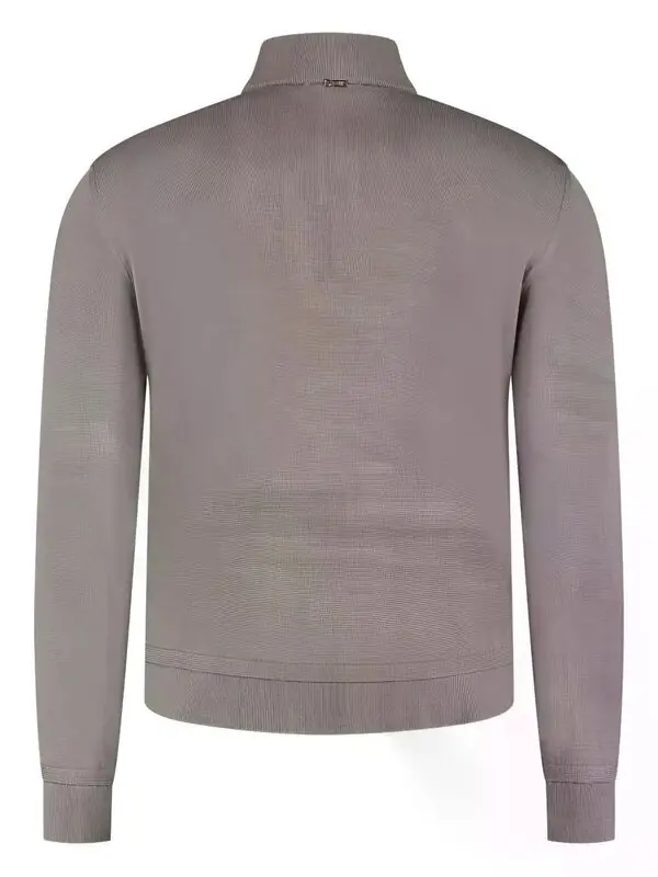 Herno Zip-up Padded-panel Cardigan - Grey