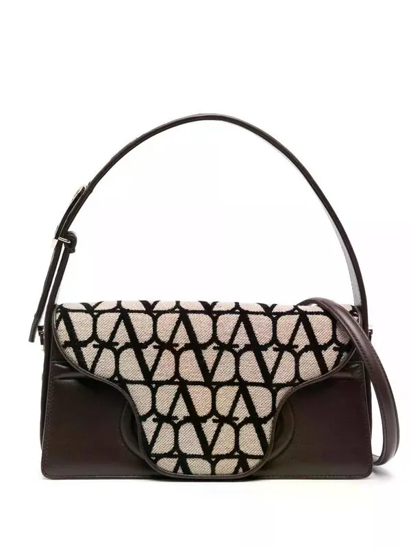 Valentino Garavani Le Grand Deuxième Toile Iconographe Shoulder Bag - Brown