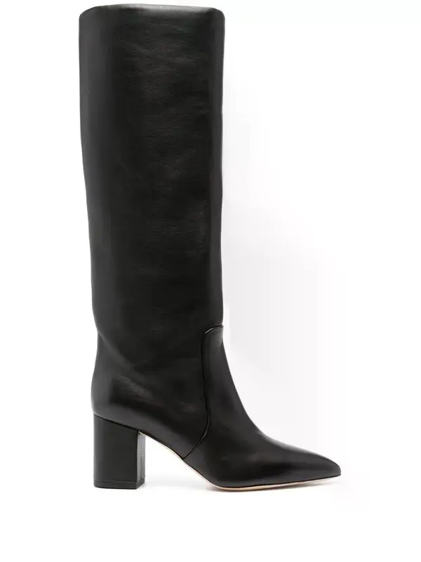 Paris Texas Anja 70mm Leather Boots - Black