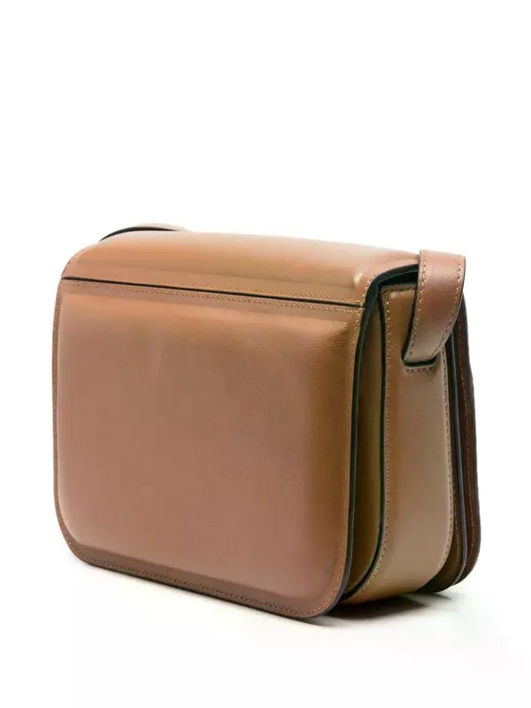 WANDLER Oscar Trunk Leather Crossbody Bag - Brown