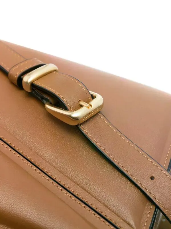 WANDLER Oscar Trunk Leather Crossbody Bag - Brown