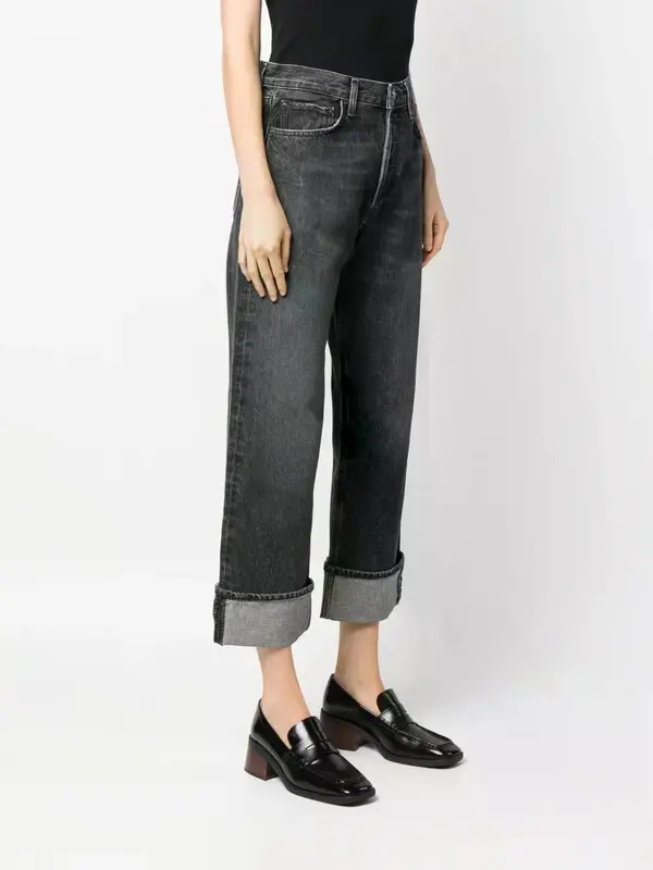 AGOLDE High-rise Cropped Jeans
