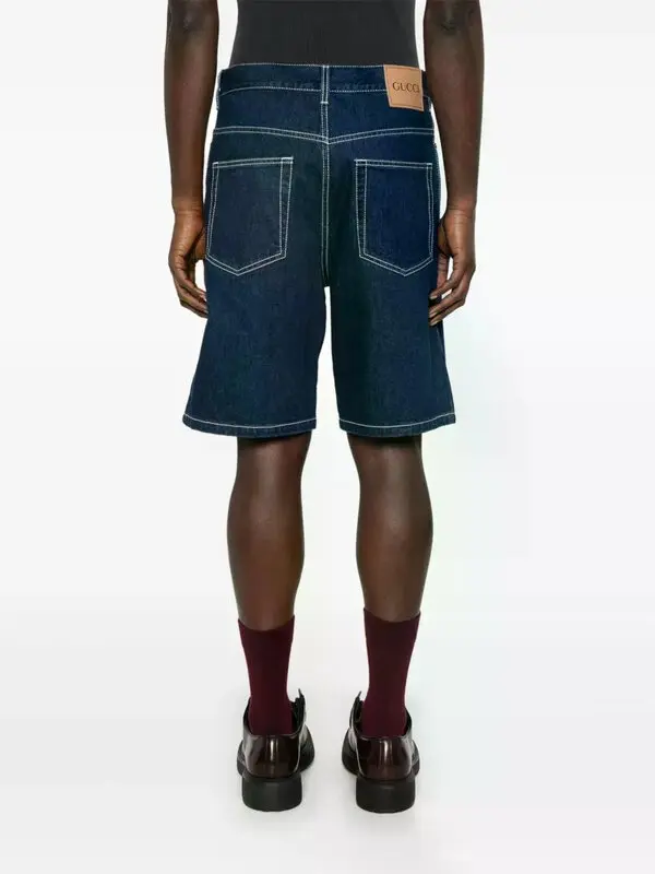 Gucci Lasered Denim Shorts