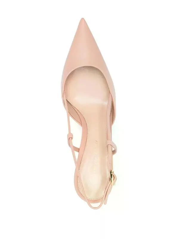 GIANVITO ROSSI Ascent 85mm Slingback Pumps - Neutrals