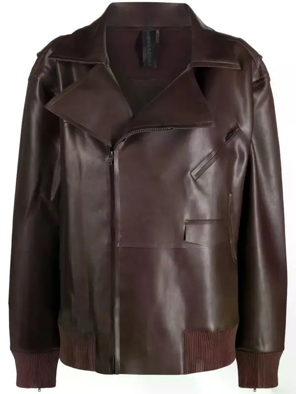 Norma Kamali Oversized Zip-up Biker Jacket
