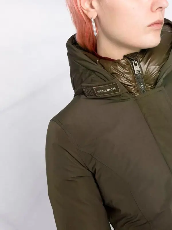 Woolrich Logo-patch Hooded Down Padded Coat