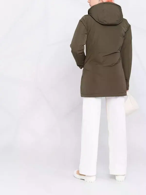 Woolrich Logo-patch Hooded Down Padded Coat