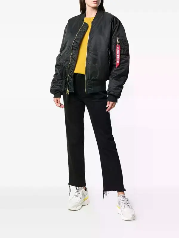 Alpha Industries Loose Bomber Jacket - Black