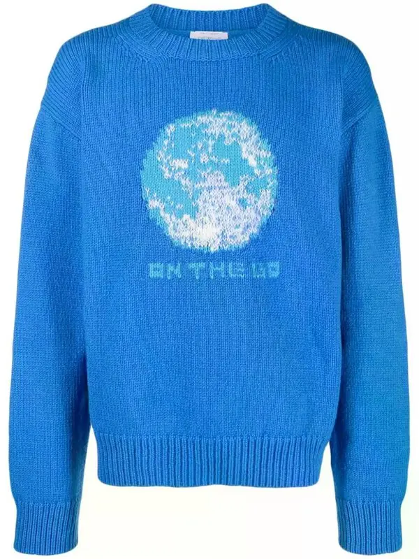 Off-White Intarsia-knit Wool-blend Jumper