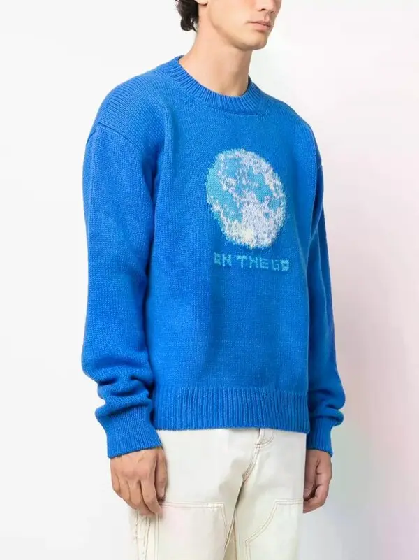 Off-White Intarsia-knit Wool-blend Jumper