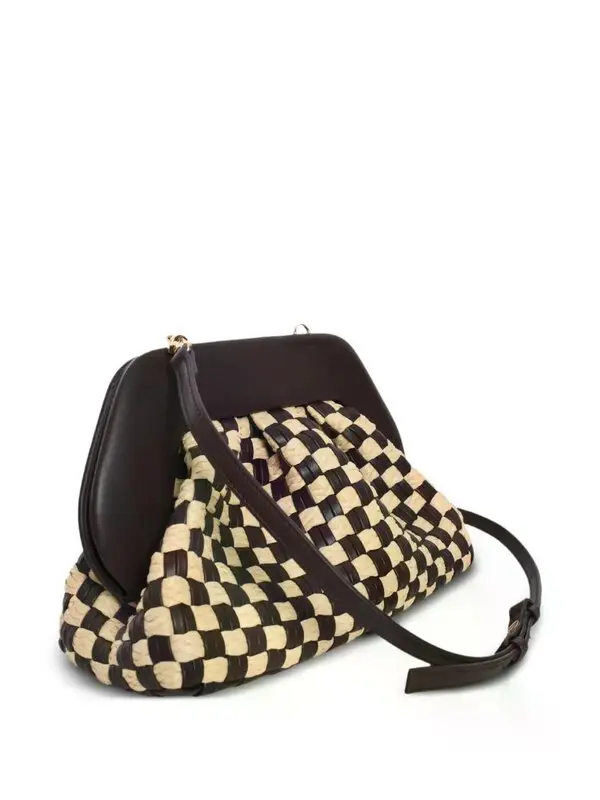 THEMOIRE Tia Woven Cross Body Bag - Black