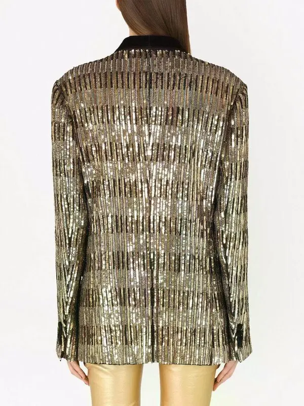 Dolce & Gabbana Sequin-embellished Jacket With Shawl Lapels
