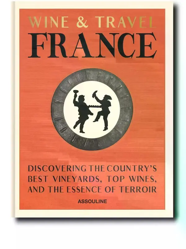 Assouline Wine & Travel France Enrico Bernardo Hardcover Book - Orange