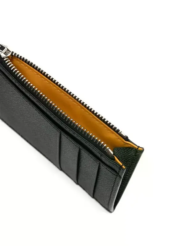 DOUCAL'S Leather Card Holder - Black
