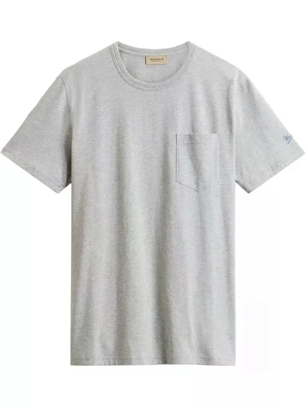 Woolrich Logo Pocket T-shirt - Grey
