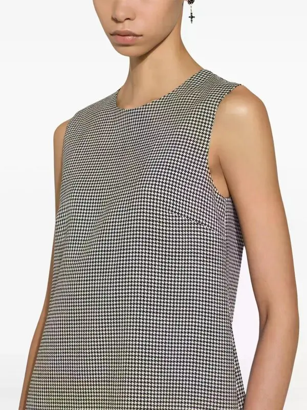 Dolce & Gabbana Houndstooth Virgin Wool Dress
