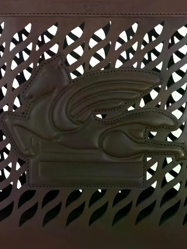 Etro Pegaso-motif Laser-cut Tote