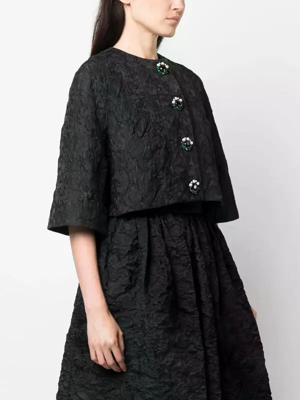 Erdem Textured Cropped Jacket
