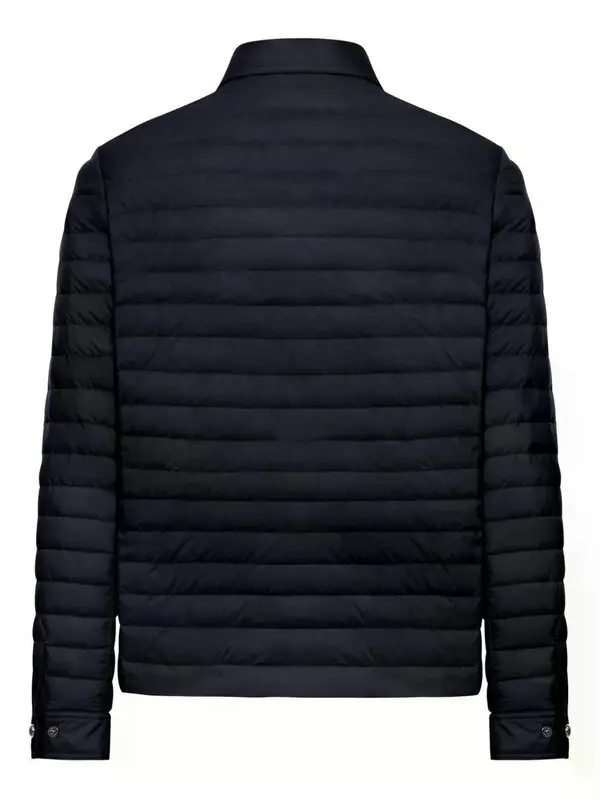 MOORER Quilted Padded Jacket - Blue