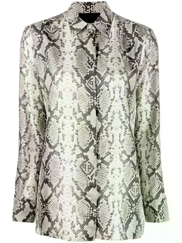 Philipp Plein Snakeskin-print Button-down Shirt