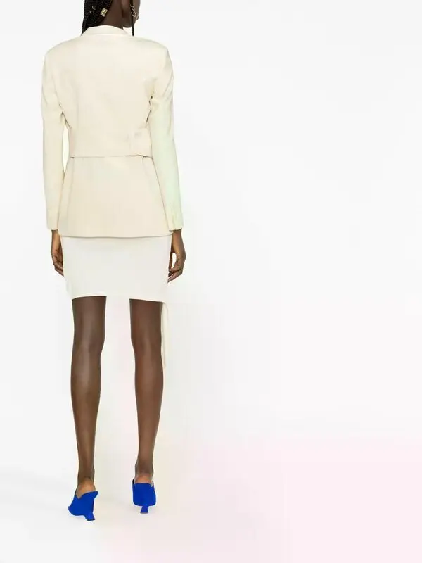 Off-White Single-breasted Wool Blazer - Neutrals