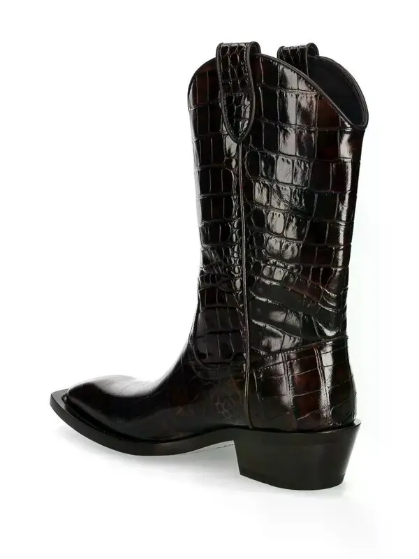 Martine Rose Leather Cowboy Boots