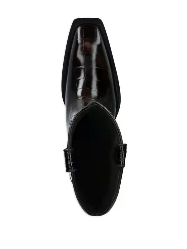 Martine Rose Leather Cowboy Boots