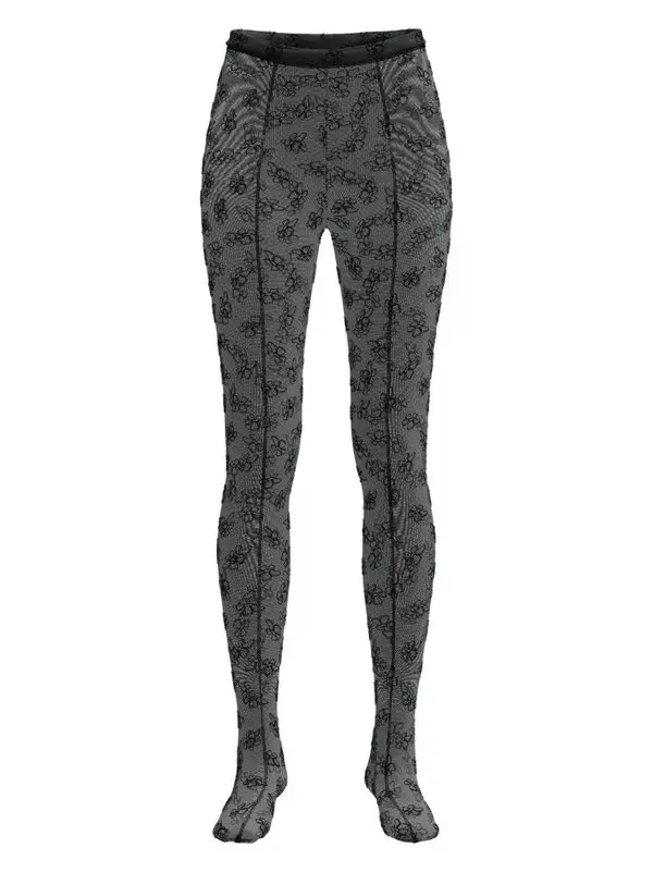 MARGHERITA MACCAPANI Monogram Leggings - Black