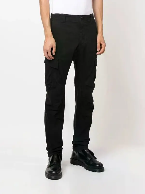 C.P. COMPANY Logo-patch Tapered Cargo Trousers