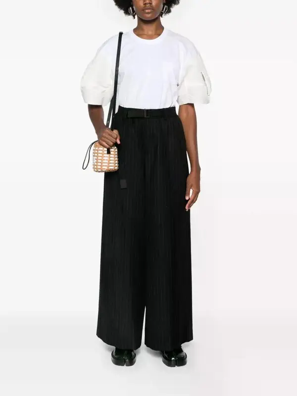 Sacai Pinstriped Palazzo Pants