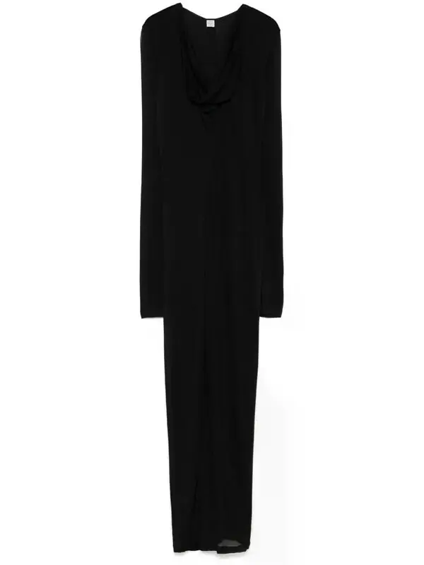 TOTEME Draped V-neck Dress