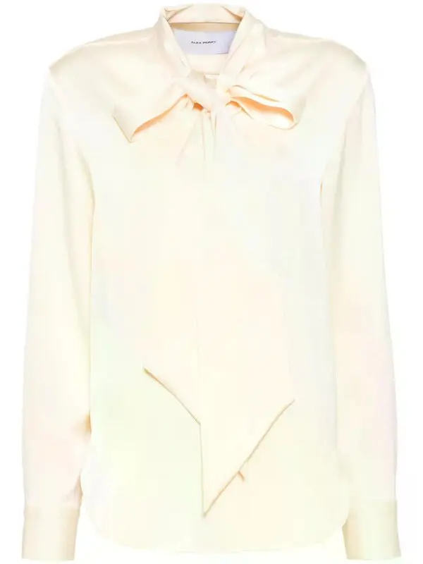 Alex Perry Tie-detailed Shirt - Neutrals