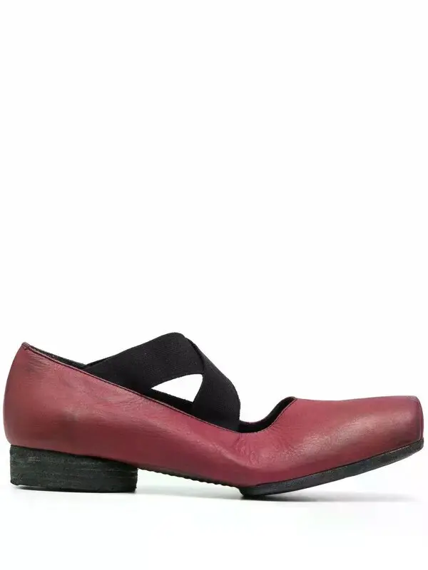 UMA WANG Crossover-strap Leather Pumps