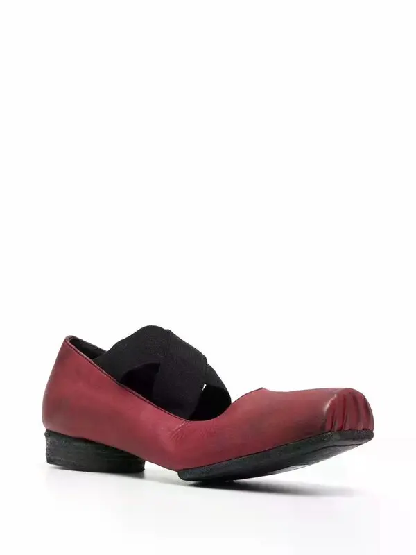 UMA WANG Crossover-strap Leather Pumps