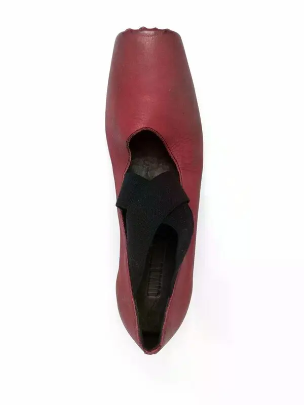 UMA WANG Crossover-strap Leather Pumps