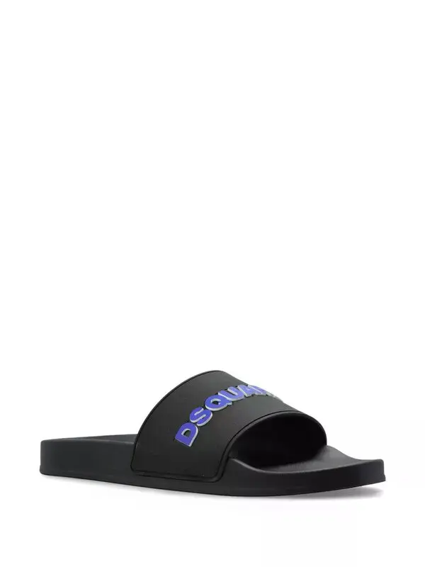 Dsquared2 Logo Pool Slides - Black