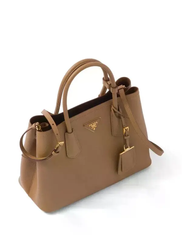 Prada Saffiano Leather Tote - Brown